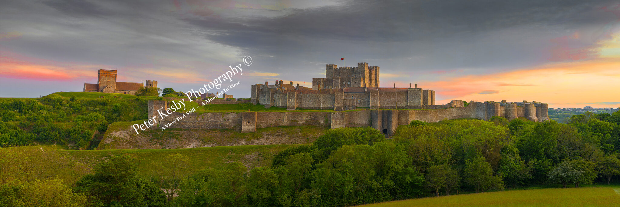Dover Castle – Pleasing Subtle Sunset – Peter Kesby Photography