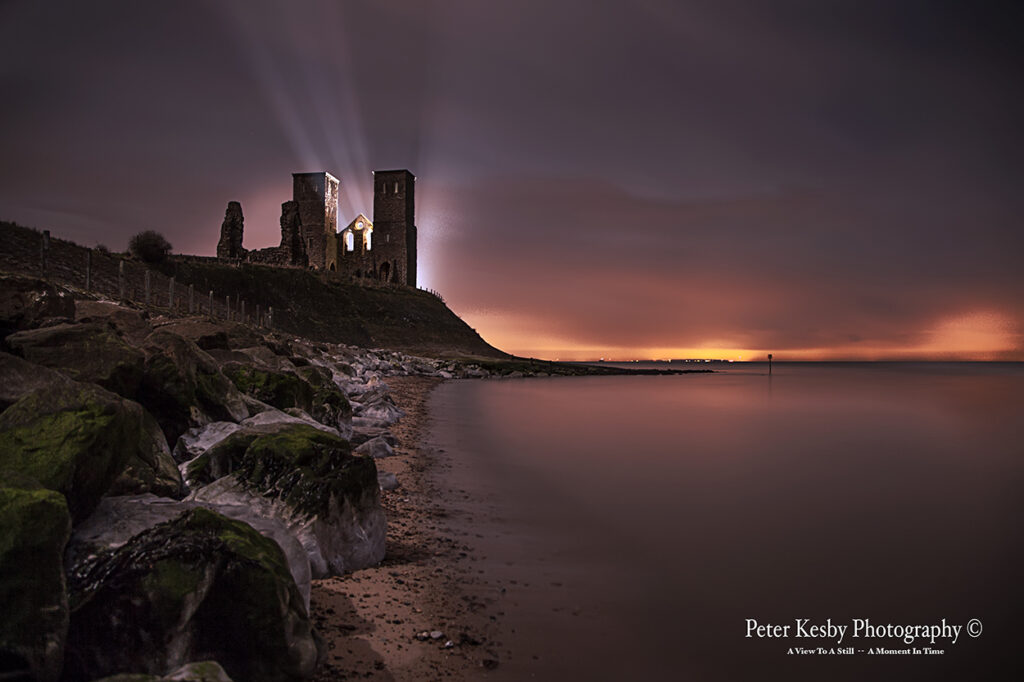 Reculver Towers – Spotlights – Peter Kesby Photography