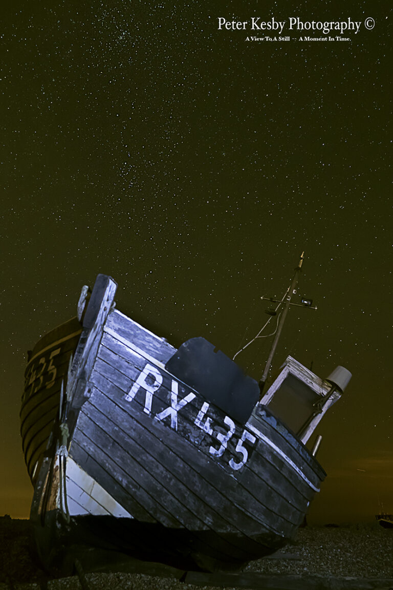 Fishing Boat – Dungeness – Night – Peter Kesby Photography